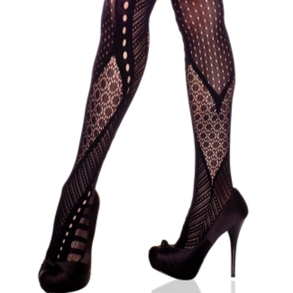 Music Legs | Intimates & Sleepwear | Music Legs Multi Pattern Tights ...